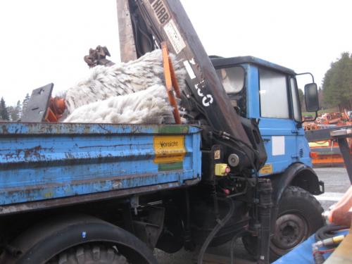 Unimog U417 mit Kran HIAB 100